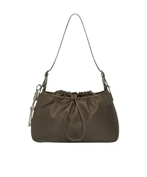 Marella Rectangular Shoulder Bag With Rivets And Double Buckles