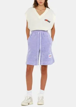 XOXOGOODBOY Lavender Terry Logo Shorts