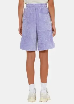 XOXOGOODBOY Lavender Terry Logo Shorts