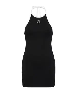 MARINE SERRE Moon Logo Knit Dress
