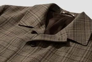 Auralee Plaid Long Sleeve Jacket
