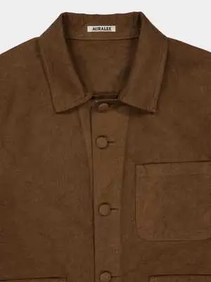 Auralee Long-sleeved Casual Jacket - Brown