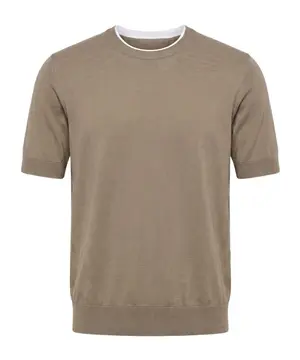 Peserico Short-sleeved Crewneck Jumper
