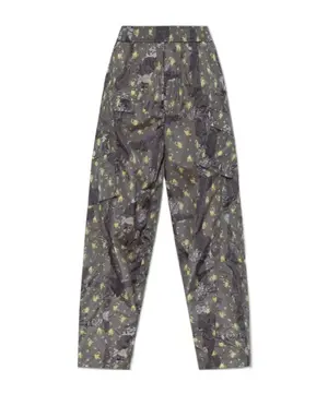 GANNI Floral-print Cargo Trousers