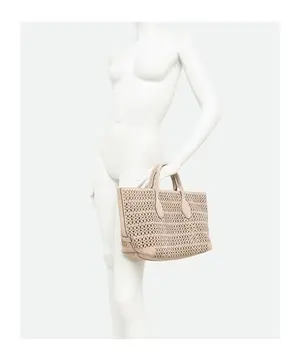 GIANNI CHIARINI Firenze Mashup Perforated Suede Tote Bag