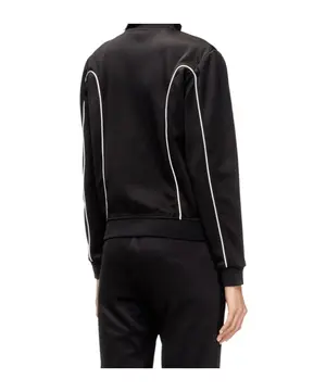 DIESEL® F-locking-od Full-zip Sweatshirt With Contrast Piping And Oval D Embroidery