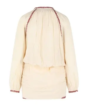 Isabel Marant Étoile Ludy Embroidered Mini Dress - Ivory
