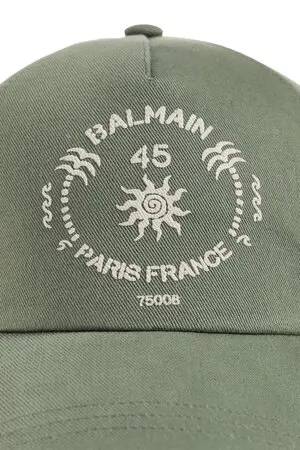 Balmain Logo Embroidered Baseball Cap