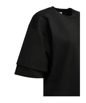 Alaïa Double Sleeve Crew Neck T-shirt - Black
