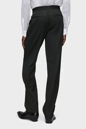 MAISON MARGIELA Slim-leg Trousers With Four Stitches - Black