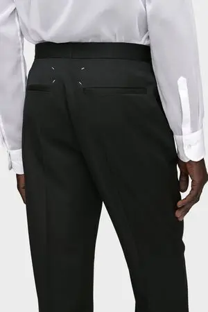MAISON MARGIELA Slim-leg Trousers With Four Stitches - Black