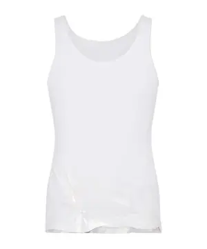 MAISON MARGIELA Asymmetric Hem Tank Top - White