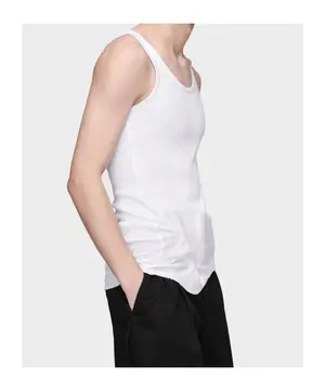 MAISON MARGIELA Asymmetric Hem Tank Top - White