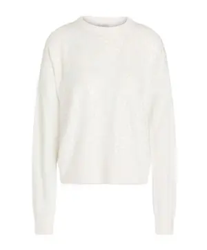 Brunello Cucinelli Embellished Crew Neck Jumper