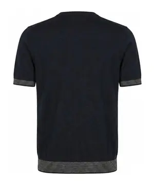 Peserico Short-sleeved Crewneck Knitted Jumper - Black