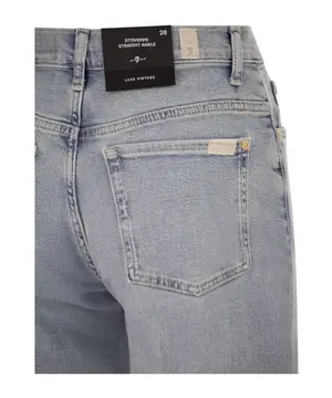 7 For All Mankind Stovepipe Straight Ankle Jeans