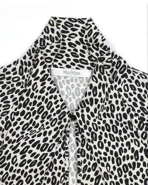 Max Mara Printed Short Sleeve T-shirt - Gray