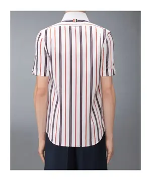 Thom Browne Repp Striped Poplin Shirt