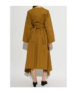 Alaïa Belted Cut Out Midi Dress
