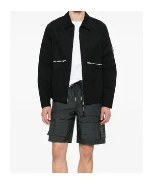 C.P. COMPANY Zippered Jacket With Folded Collar - Black
