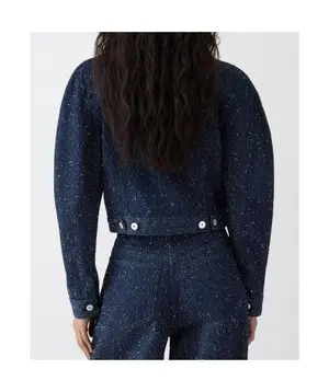 Jacquemus Ovalo De-nîmes Denim Jacket - Navy
