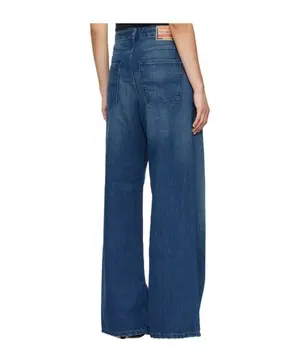 DIESEL® Belt Loop Wide-leg Jeans - Blue