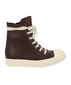 Rick Owens Lace-up High Top Sneakers - Brown