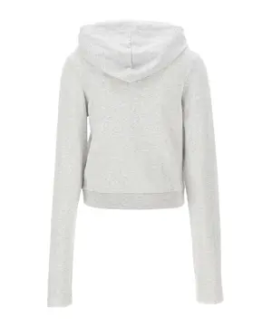 ENTIRE STUDIOS Cropped Zip-up Hoodie - Grey