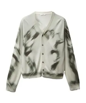 Versace Printed Knitted Cardigan - Multicolor