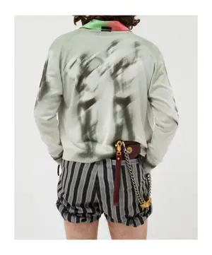 Versace Printed Knitted Cardigan - Multicolor