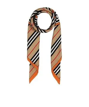 Burberry Icon Stripe Logo Scarf - Multicolor