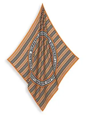 Burberry Icon Stripe Logo Scarf - Multicolor