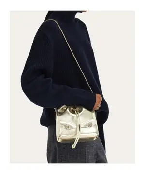 FERRAGAMO Multipocket Bucket Bag - Champagne