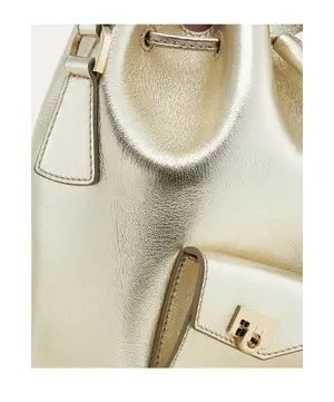 FERRAGAMO Multipocket Bucket Bag - Champagne