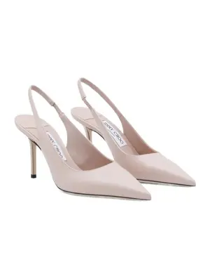 JIMMY CHOO Pointed-toe Slingback High-heeled Sandals - Nude
