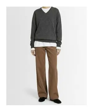THE ROW Eglitta Cotton Corduroy Flared Pants - Brown