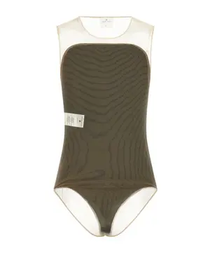 COURREGES Courrèges Illusion Sunshiel Tulle Bodysuit