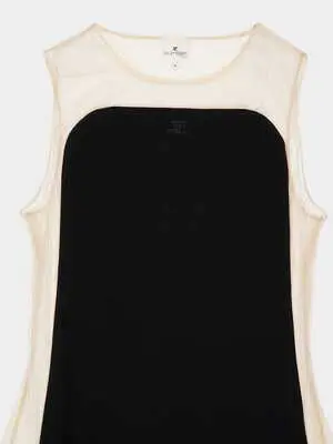 COURREGES Courrèges Illusion Sunshiel Tulle Bodysuit