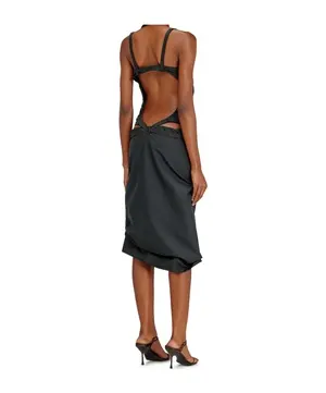 DIESEL® D-sanat Open-back Belted Dress