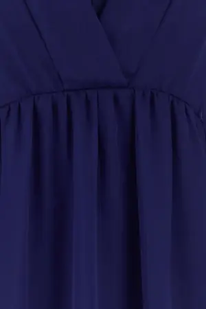 Alberta Ferretti Sheer Overlay Midi Dress