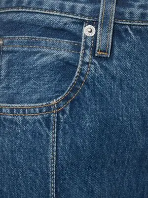 SLVRLAKE London Pintuck Straight Jeans - Blue