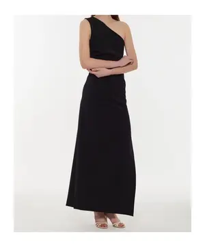 P.a.r.o.s.h One-shoulder Maxi Dress - Black