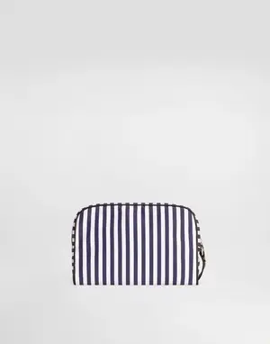 Dolce & Gabbana Striped Poplin Tote Bag - Black