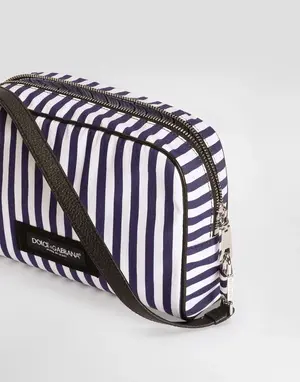 Dolce & Gabbana Striped Poplin Tote Bag - Black