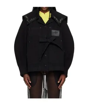 Simone Rocha Bow-tie Denim Jacket