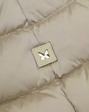 Max Mara Hooded Quilted Down Jacket - Nude