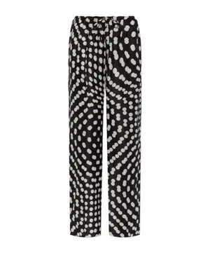 Dries Van Noten Printed Drawstring Trousers