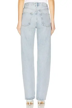AGOLDE High Rise Straight Leg Jeans - Blue