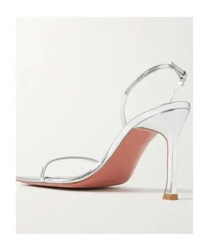 Amina Muaddi Maya High-heeled Sandals - Silver