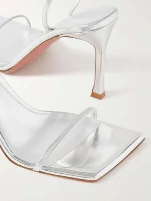 Amina Muaddi Maya High-heeled Sandals - Silver